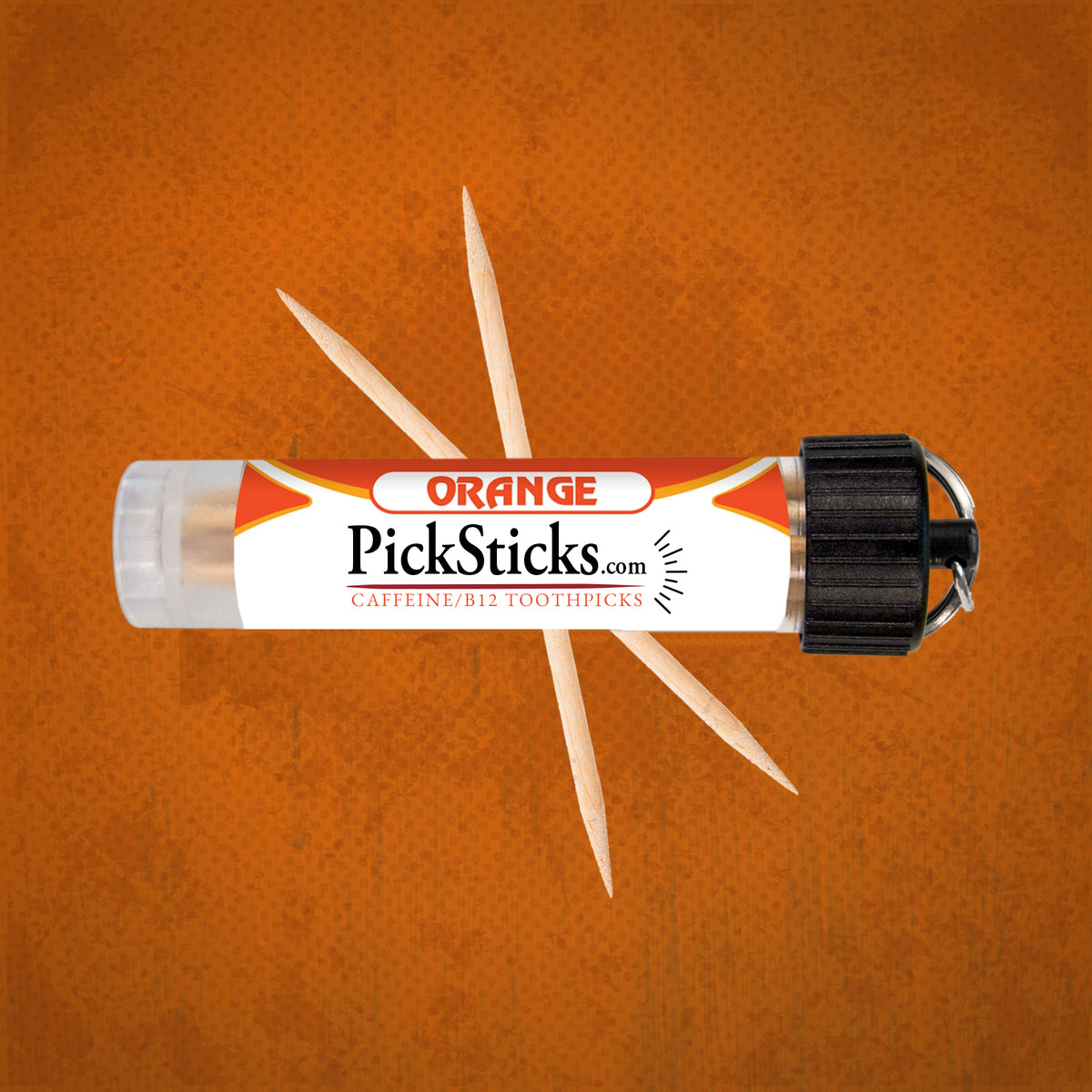 Orange - 10mg Caffeine & B-12 Per Toothpick – PickSticks